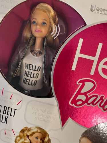 Hello Barbie Doll Blonde Interactive Talking Speech Recognition Mattel ...