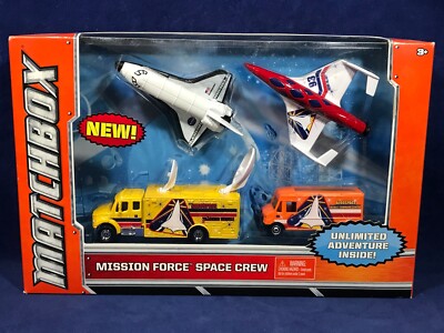 NEW Matchbox MISSION FORCE SPACE CREW Space Shuttle AERO BLAST ...