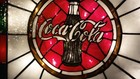 Coca Cola Inspired Sign Stained Glass Look Lighted Hand Painted | eBay