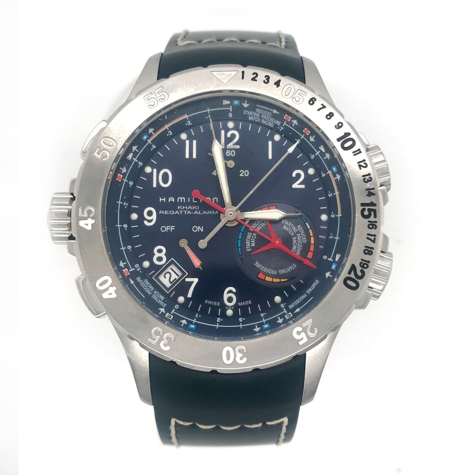 Hamilton Khaki Regatta Men's Black Watch - H776140 for sale online | eBay