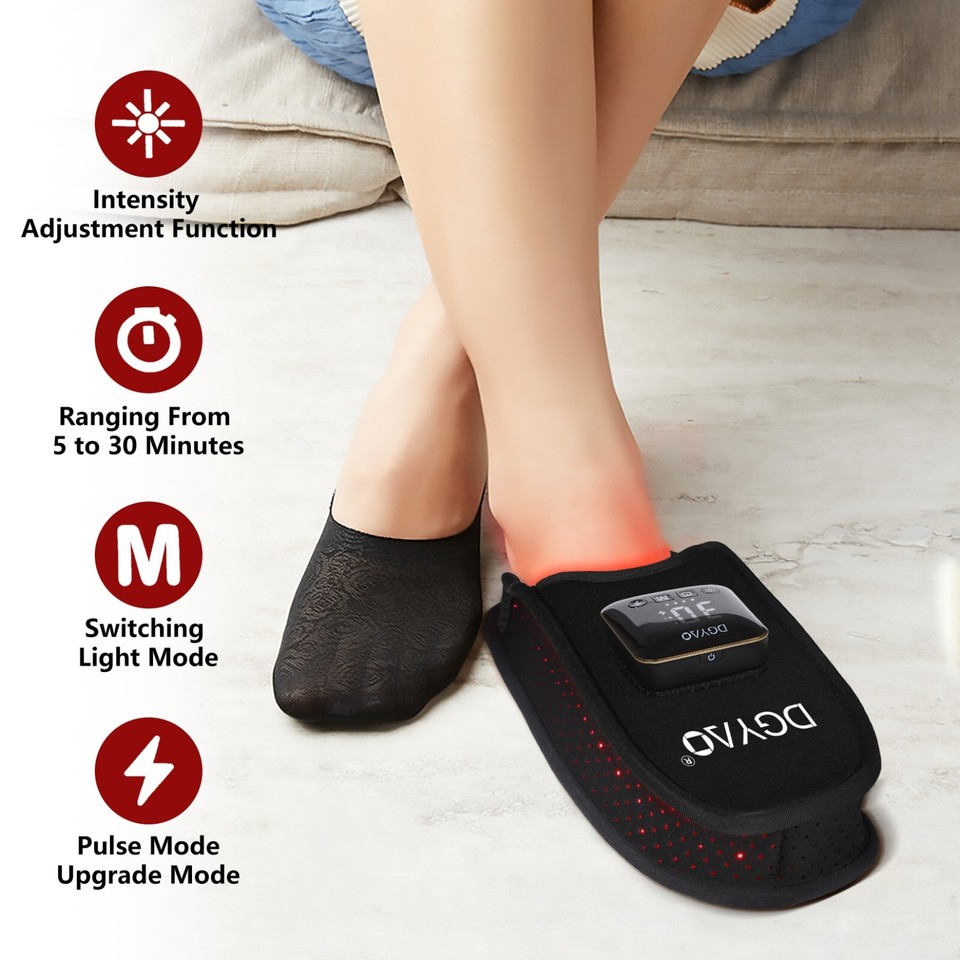 Portable Slippers Red Light Therapy Device for Feet Neuropathy Pain ...