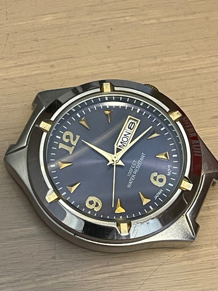 Watch Base Metal Bezel IF281 Japan Movement FMDPU 127 Water Resistant ...