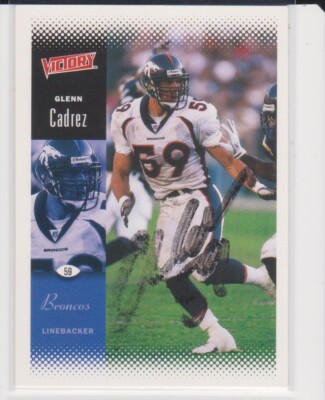 GLENN CADREZ DENVER BRONCOS HOUSTON UNIVERSITY AUTOGRAPHED CARD NOT 100 ...