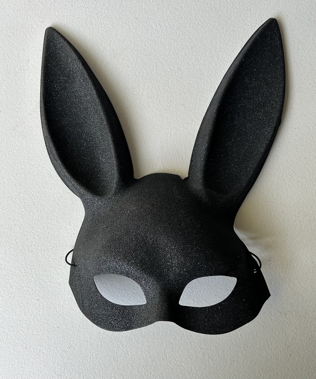 Cosplay black glitter Bunny Mask, Cosplay black bunny ear mask. | eBay