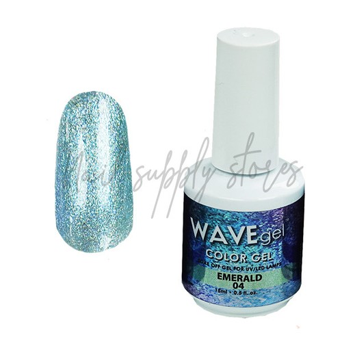 Wave Gel Glitter Soak Off gel polish Pick Your Color T1-T12 O1-O6 (0.5 ...