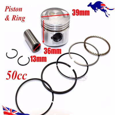 50cc Piston Rings Kit Set Lifan 50cc PIT PRO QUAD DIRT BIKE ATV Atomik ...