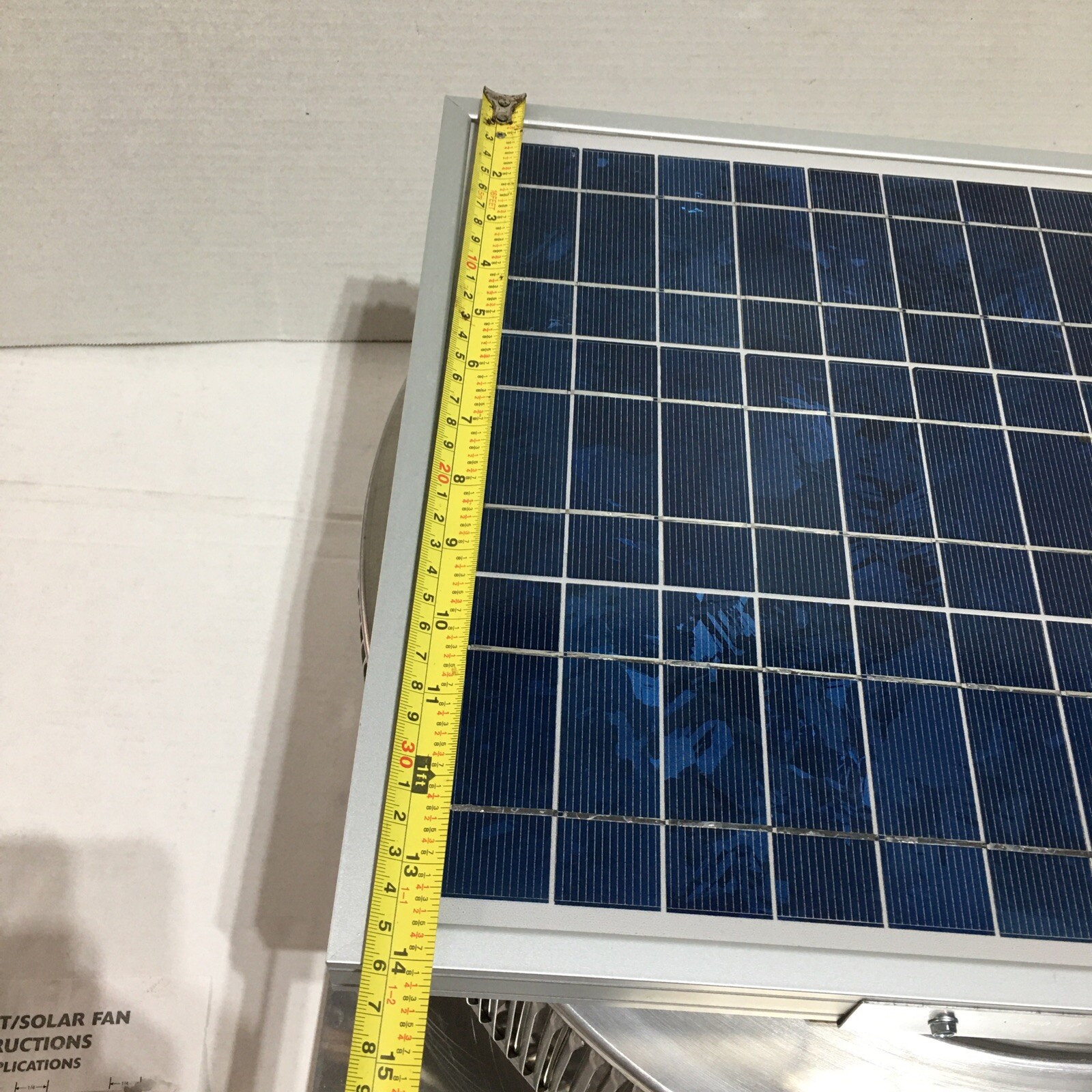 Aura Vent Solar Fan, 14 Inch, Exhaust, Roof Attic Ventilator, 15W, 17V ...