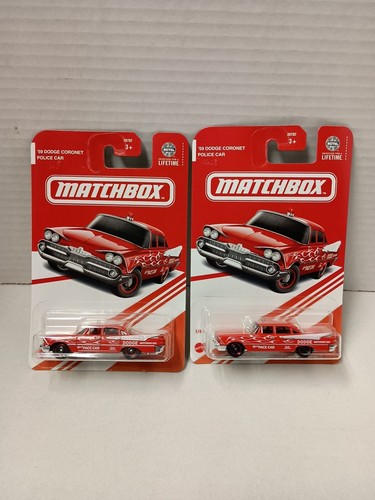 MATCHBOX TARGET RED EDITION EXCLUSIVE 59 DODGE CORONET POLICE CAR Lot ...