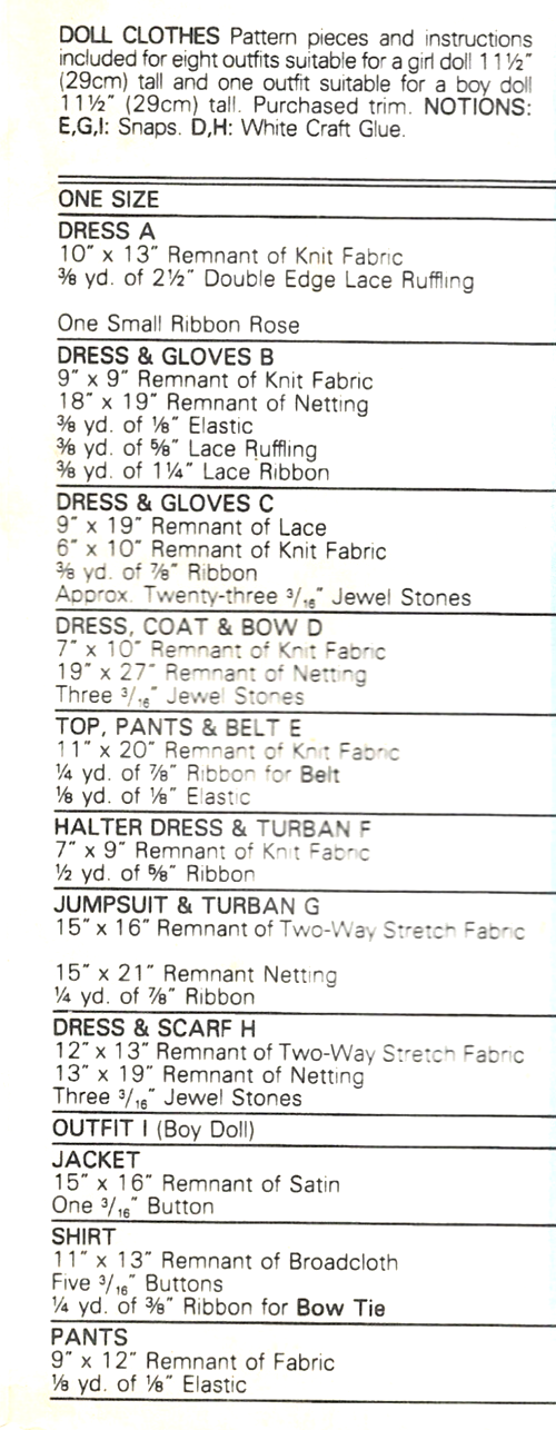 SEWING PATTERN-8 Outfits for Barbie-1 for Ken- Butterick 4533 -UNCUT ...