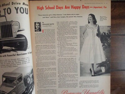 Feb 1953 PROGRESSIVE FARMER Maga(NEVA JANE LANGLEY/JEFFERSON COUNTY CHORAL CLUB) | eBay