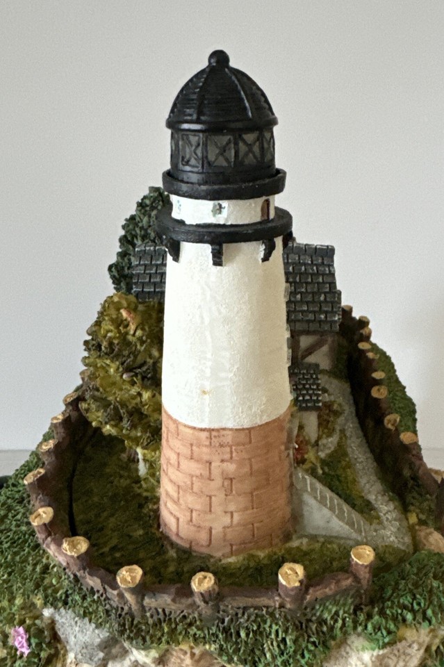Waterfall Lighthouse Fountain Lighted Collectible Makes Seagull Sounds ...