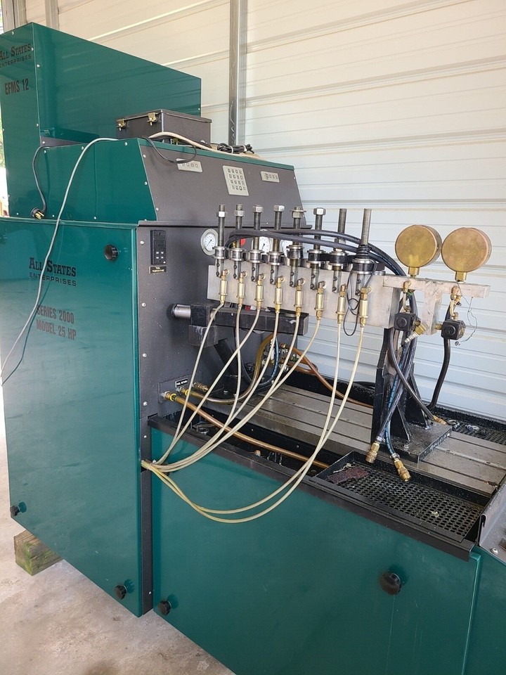 All States Enterprises 25hp Diesel Injection Pump Test Stand Bacharach ...