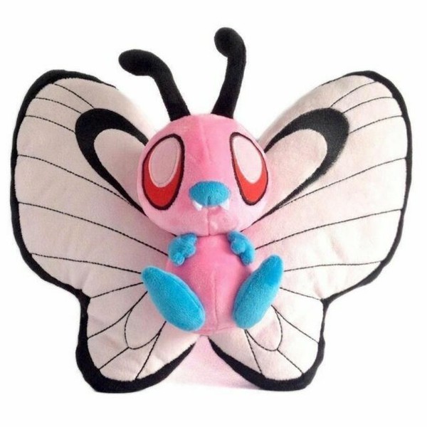 Pink Shiny Butterfree Pokemon Anime Figure Plush Toy Doll Cute 12" 30cm ...