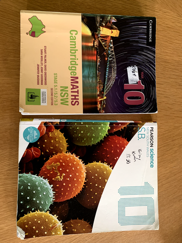 Year 10 Cambridge Maths, Pearson Science textbooks NSW 9781108468473 | eBay
