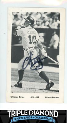 Chipper Jones Signed/Autographed Photo Black & White Auto A367 | eBay