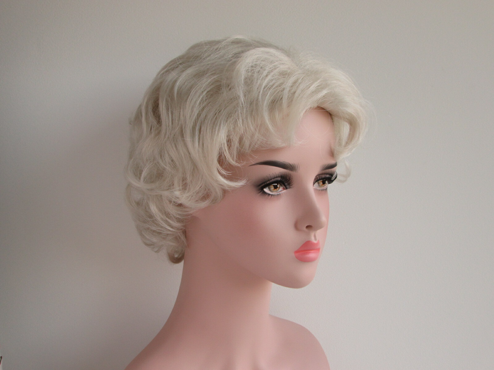 50S WOMENS SHORT LAYERED WAVY CURLY WIG GOLDEN GIRLS BLANCHE PRISCILLA ...