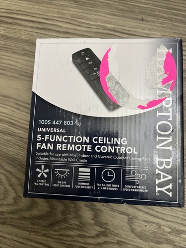 Hampton Bay 3-Speed Universal Ceiling Fan Premier Remote Control ...