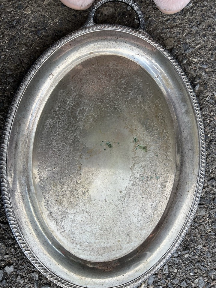 Sterling Silver Platter Antique | eBay