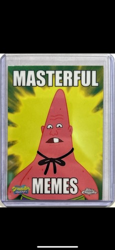 2025 Topps Chrome Spongebob Masterful Memes Pinhead Larry MM-8 SP | eBay