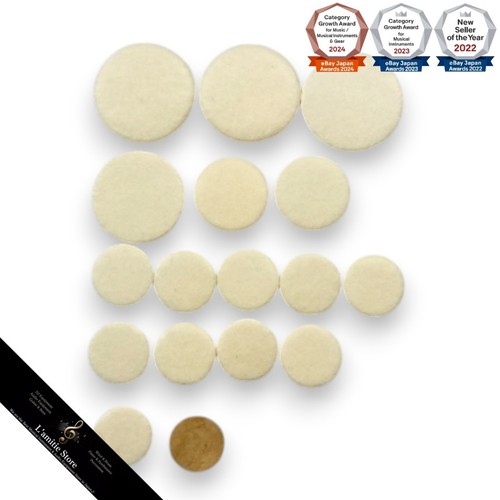 Yamaha Clarinet Pad Set for YCL2XX8XX Includes 3 D17mm 1 D15.5mm 2 D12 ...