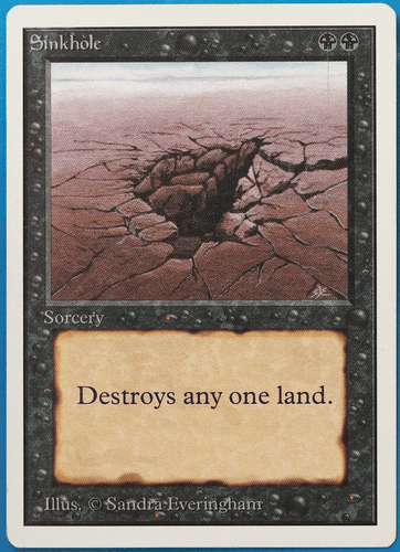 Sinkhole Unlimited PLD Black Common MAGIC GATHERING CARD (ID# 497739 ...
