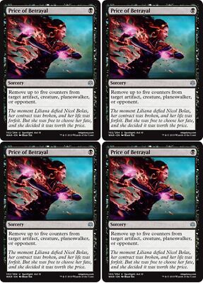 MTG - 4x PRICE OF BETRAYAL - War of the Spark (U) | eBay Australia
