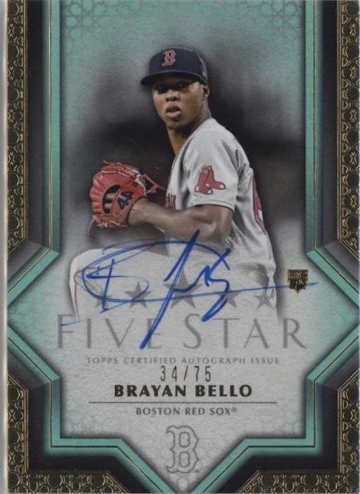 2023 Topps Five Star - Autographs Brayan Bello #FSA-BBE1 Aqua /75 (AU ...