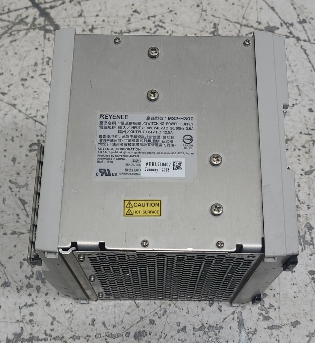 Keyence MS2-H300 Compact Switching Power Supply Output Current 12.5A ...