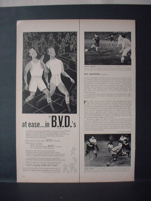 1955 B.V.D. Men's Underwear Ad Men walking on Sidewalk Vintage Print Ad ...