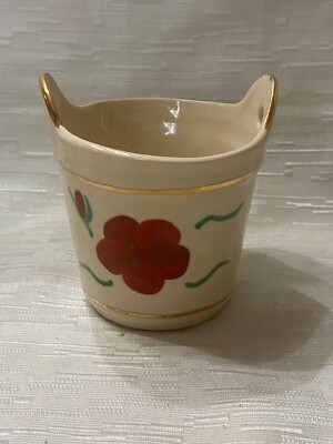Handcrafted Sugar Bowl Vintage Bucket Holley Ross Pottery Poconos ...