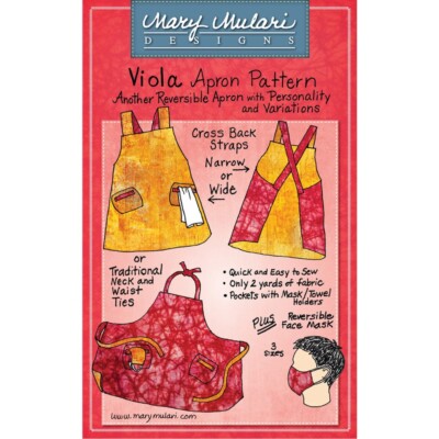 Viola Apron Pattern, Mary Mulari Designs | eBay