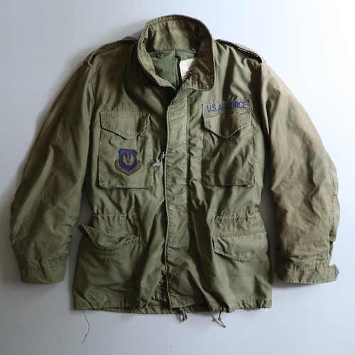 Vtg 80s US MILITARY M65 OG107 FIELD JACKET COAT Medium Air force Coat ...