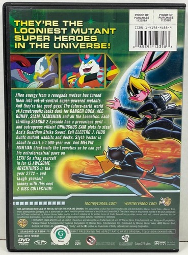 Loonatics Unleashed - Season 2 (DVD, 2007, 2-Disc Set) Tested Clean ...