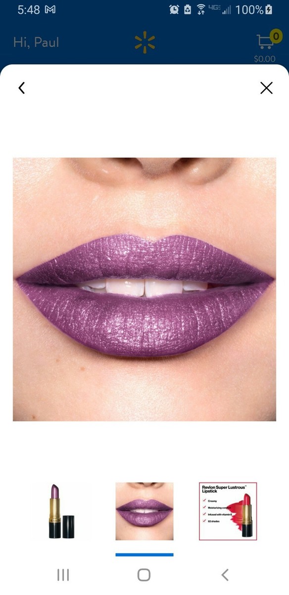 Purple Lipstick Revlon