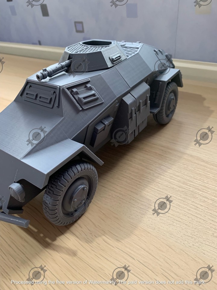 WW2 GERMAN SD.KFZ-221, 3D PRINTED, MANY SCALES AVAILABLE | eBay