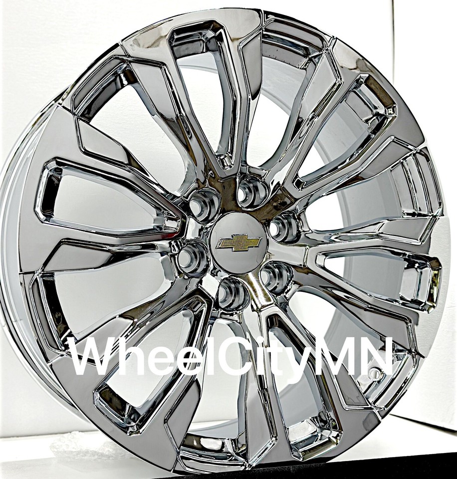 2025 Chevy Tahoe Suburban LTZ RST 24" Chrome OE Replica 14025 Wheels ...