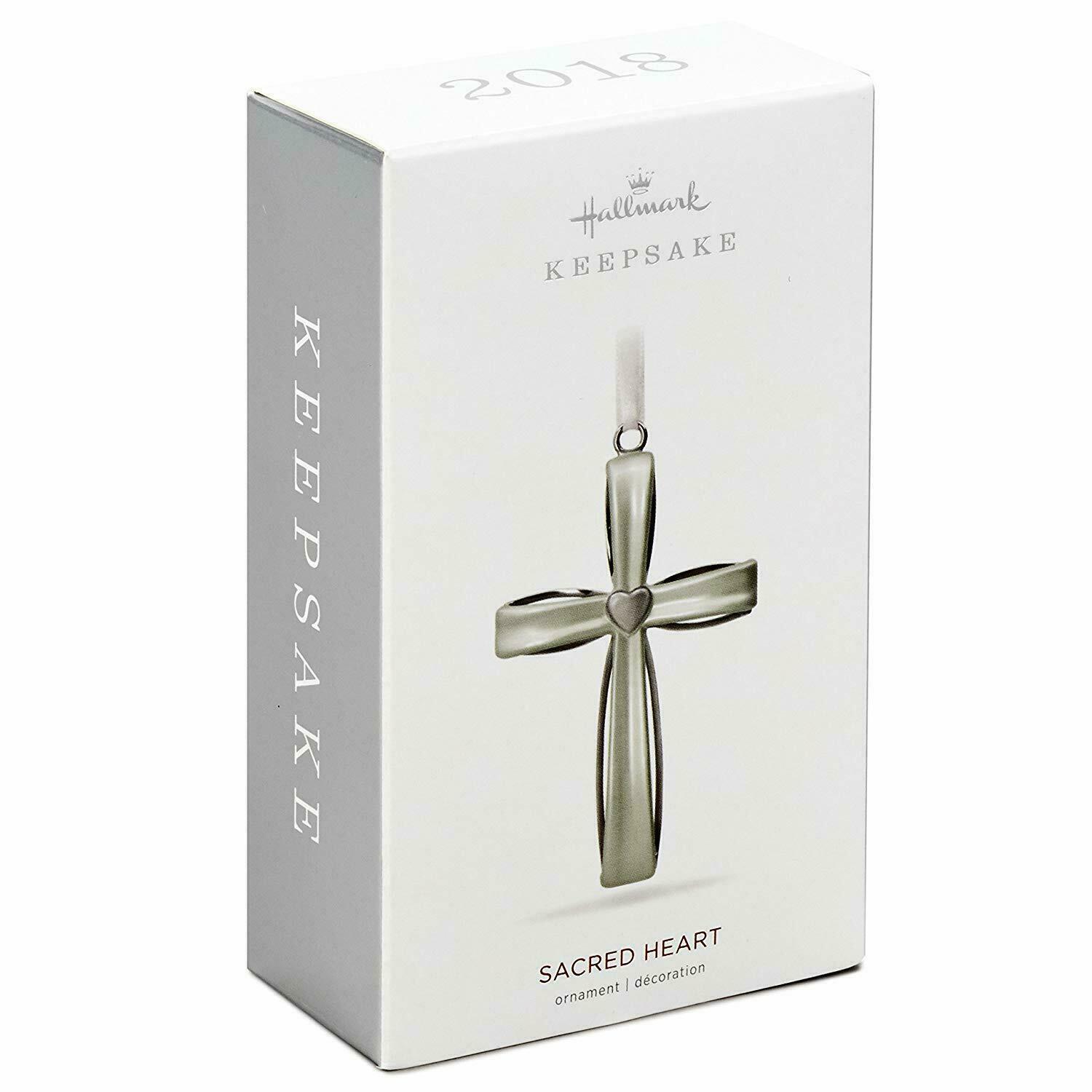 Hallmark Keepsake - 2018 Sacred Heart Metal Cross Ornament | eBay