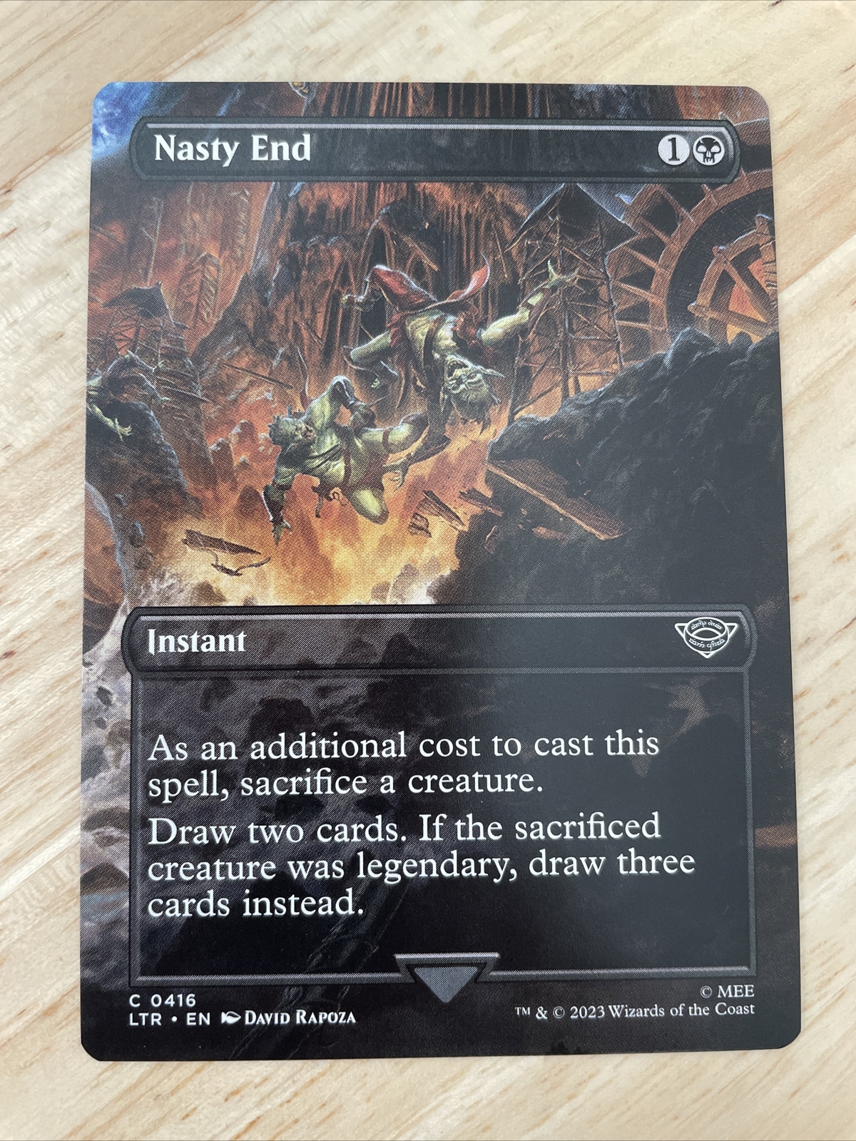 MTG Nasty End The Lord of the Rings: Tales of Middle-earth 0416 Regular ...