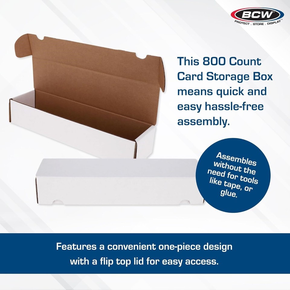 BCW Sports Trading Card Storage Boxes Card Dividers BCW 800-Count ...
