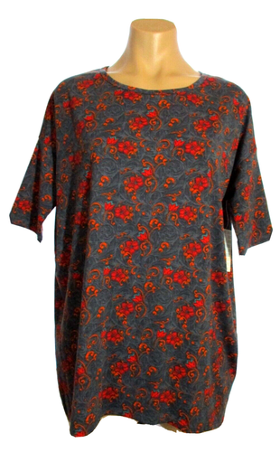 New LulaRoe Irma XS short sleeve knit pullover floral tunic top | eBay