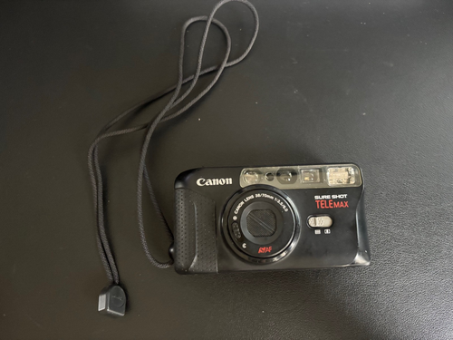 Canon Sure Shot TELEMAX Date Point & Shoot 35mm Film Camera 38/70mm ...