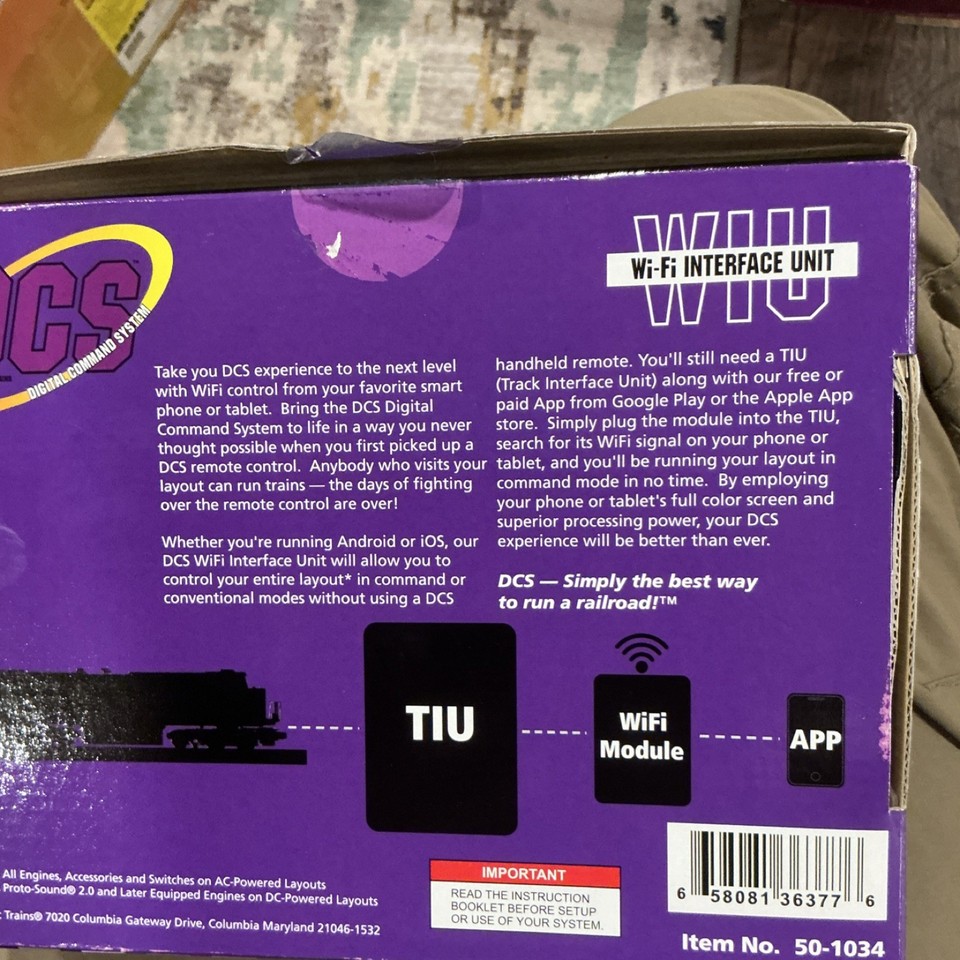 MTH 50-1034 DCS Wi-Fi Interface Unit Digital Command System Model ...