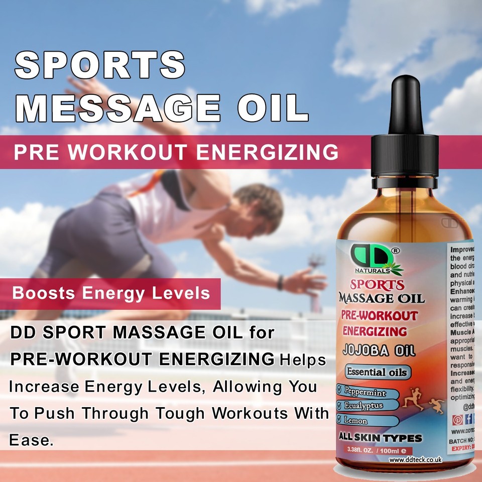 Sports Massage Oil Muscle Rub Soothing Exercise Full Body Relaxing ...