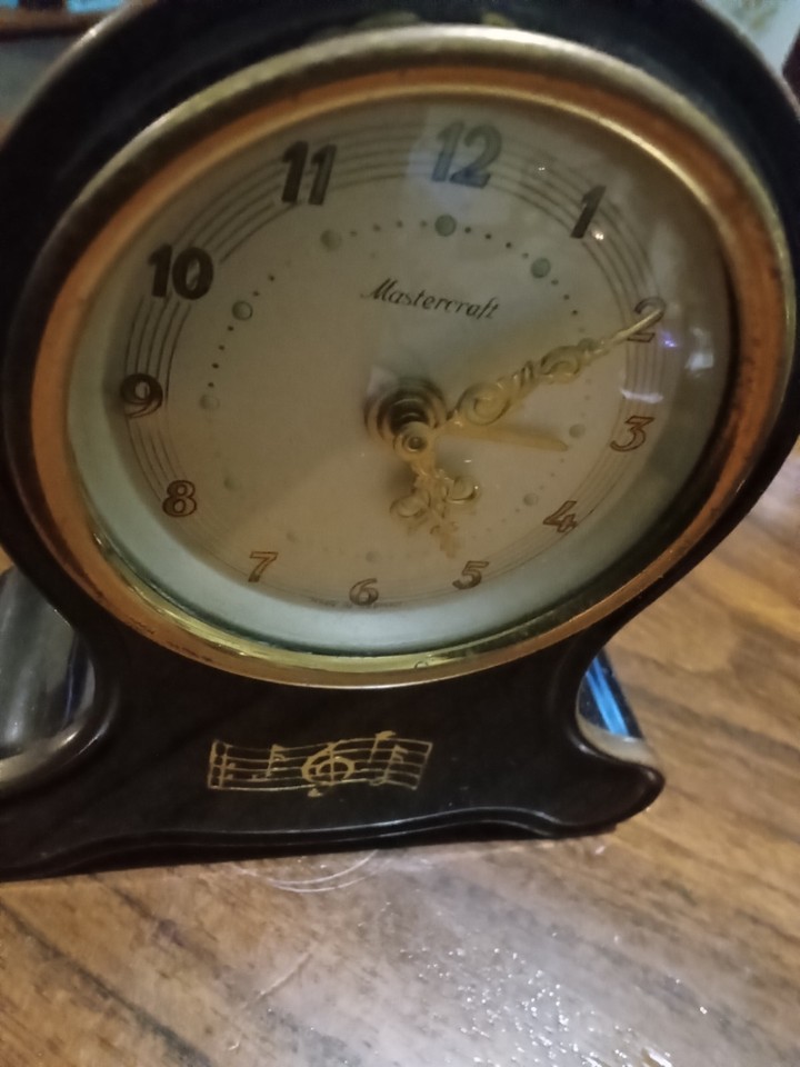 Clock- MasterCraft German Made Wind Up Musical Alarm for Repair | eBay