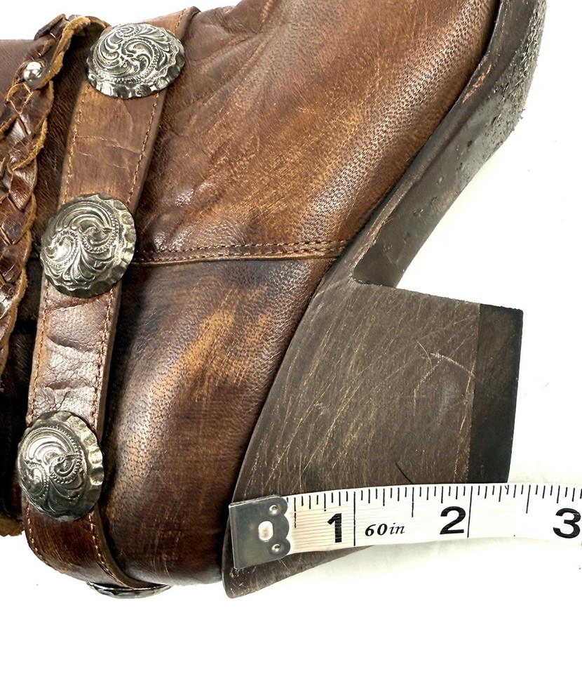Idyllwind Ankle Boots 7 Brown Leather Charm Western Boho Miranda ...