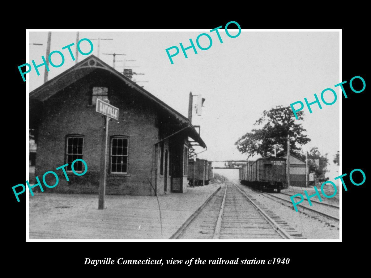 OLD 8x6 HISTORIC PHOTO OF DAYVILLE CONNECTICUT THE RAILROAD STATION ...