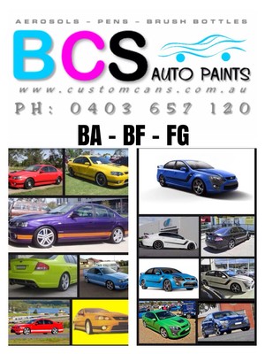 FORD BA BF FG XR6 XR8 GS TOUCH UP AEROSOL 400ML SPRAY PAINT ALL CODES ...