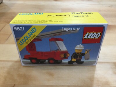 Vintage LEGO Town: Fire Truck (6621). 1984 Set New in Sealed Box. Very ...