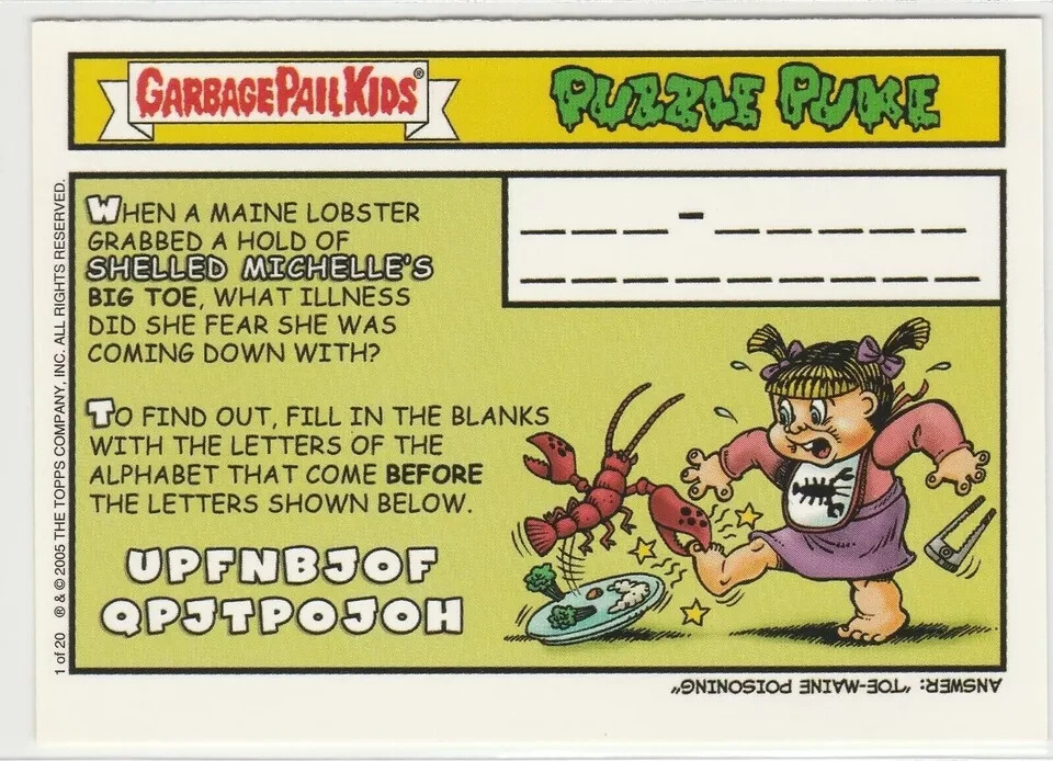 Cut Up Chris #32b Garbage Pail Kids GPK 2005 All-New Series 4 ANS4 | eBay