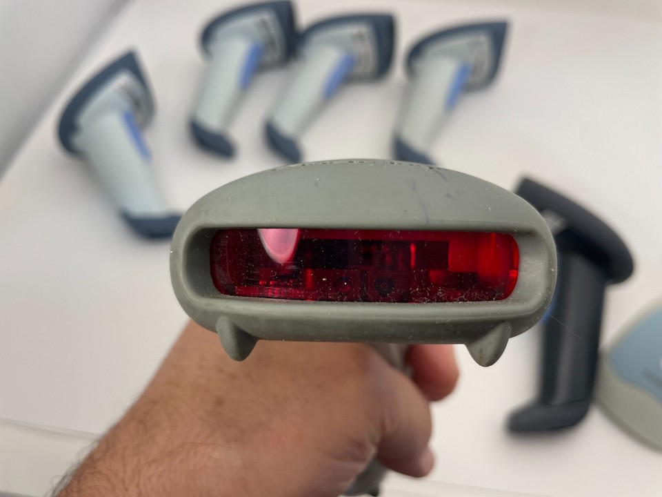 Mixed Lot 5 Unitech 1 Metrologic Barcode Scanners with 6 USB and 4 ...